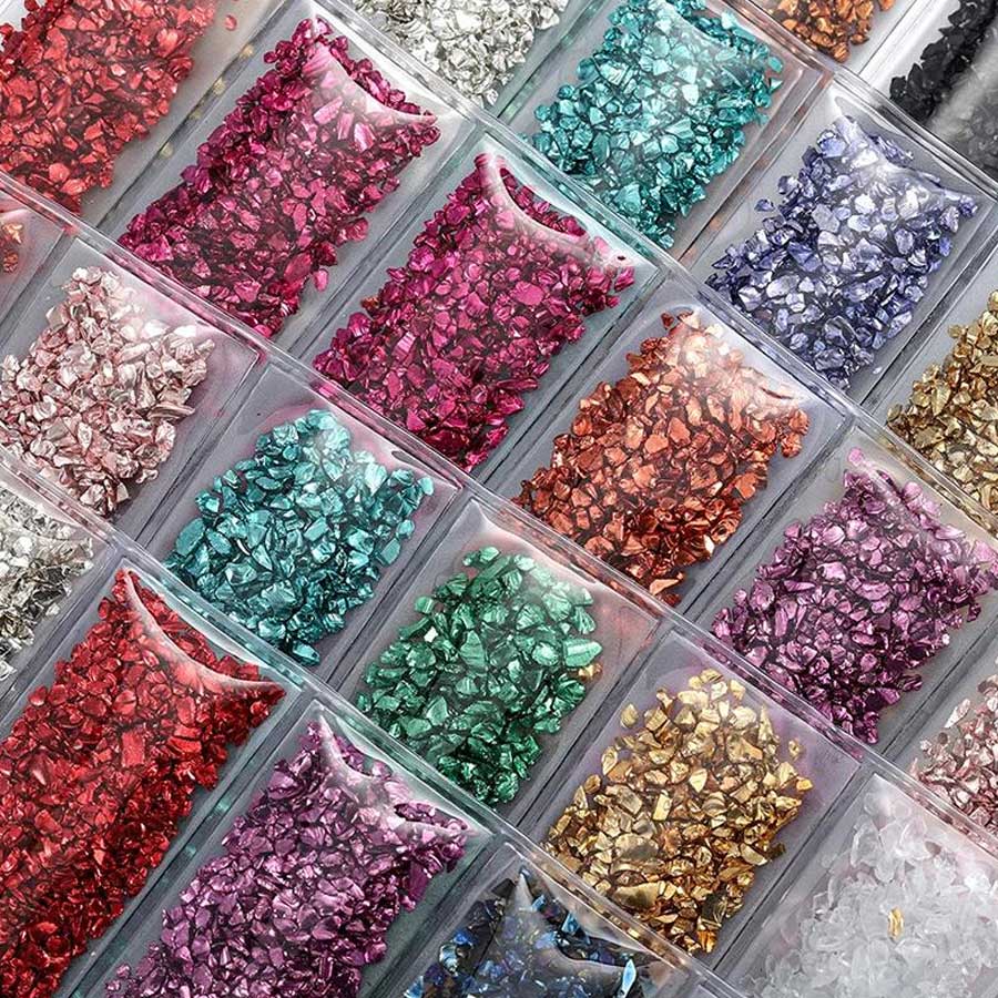Color Glass Stones for Resin Art